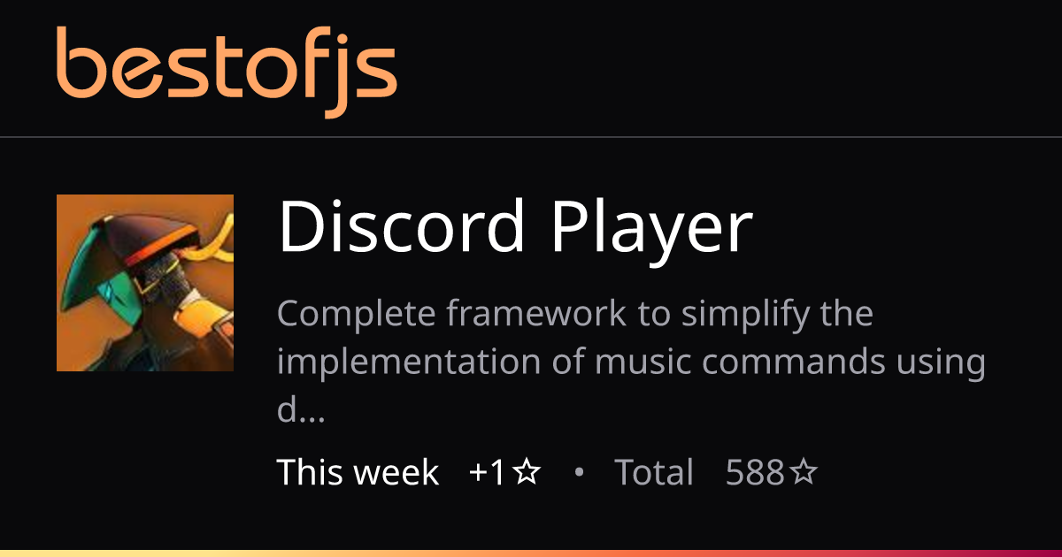 Best of JS • Discord Player